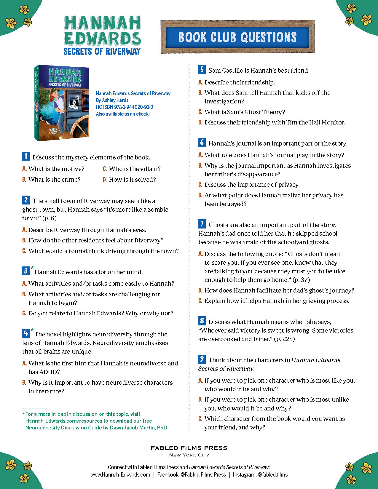 Hannah Edwards Resources - Fabled Films LLC and Fabled Films Press LLC © 2023-2025